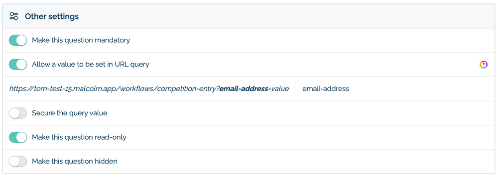 How to set Workflow values in the URL & link your systems up