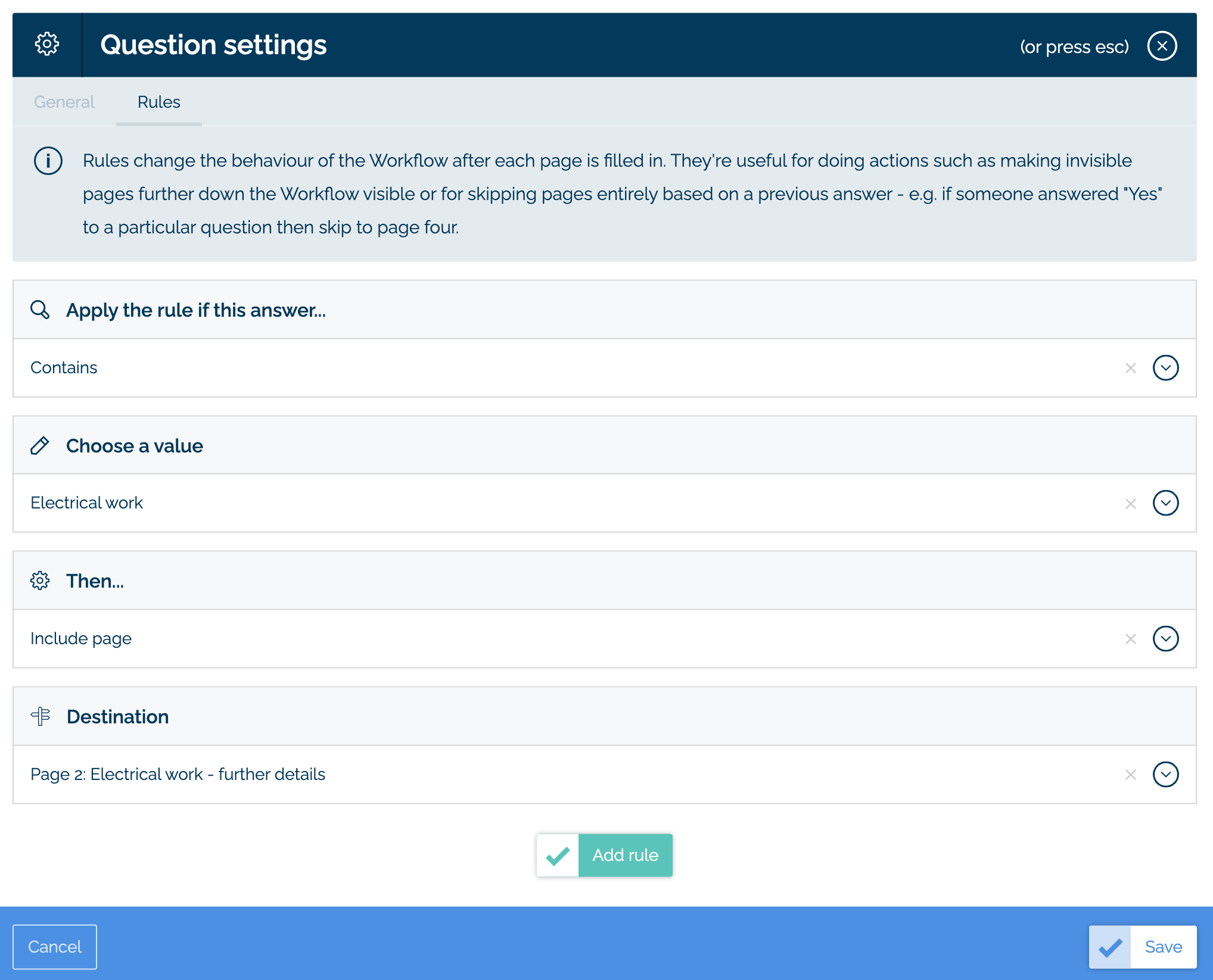 Rules And Conditional Logic In Malcolm Software Its Quick And Easy