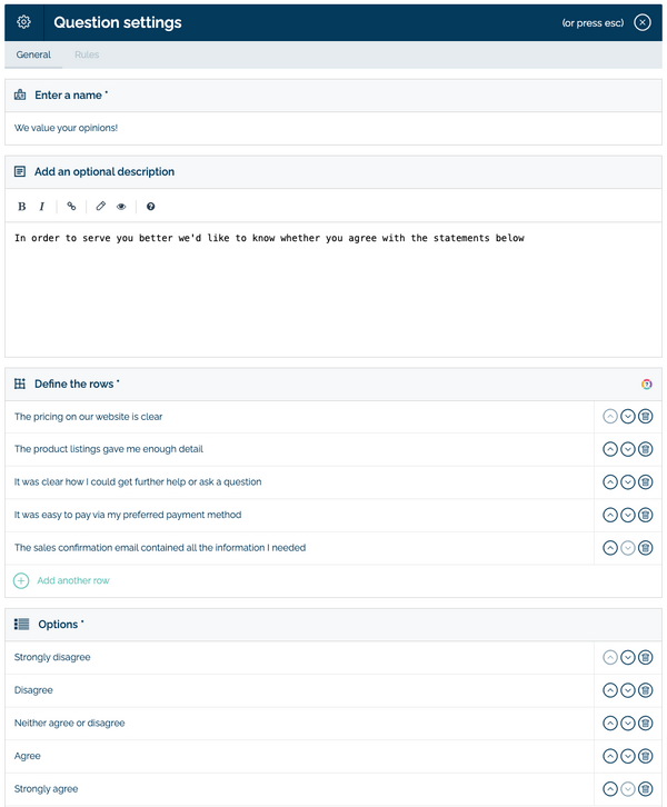New feature: a matrix content element for Workflows now live